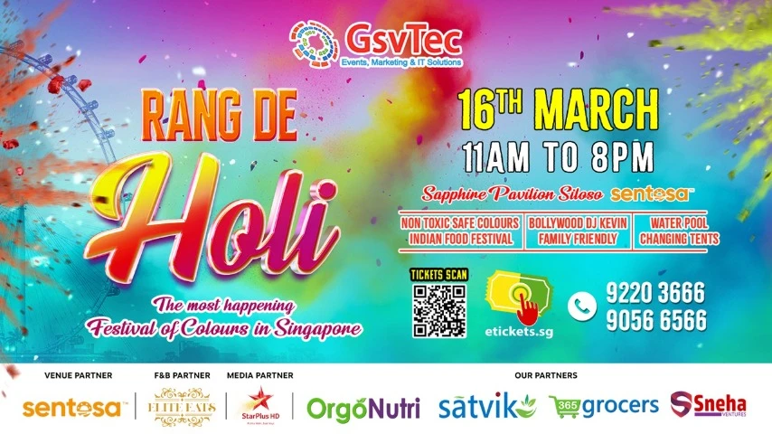 etickets - Rang De Holi 16th Mar 2025 (SUN)